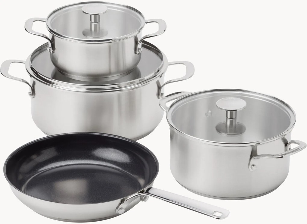 Sada hrnců s nepřilnavým povrchem KitchenAid, 7 dílů