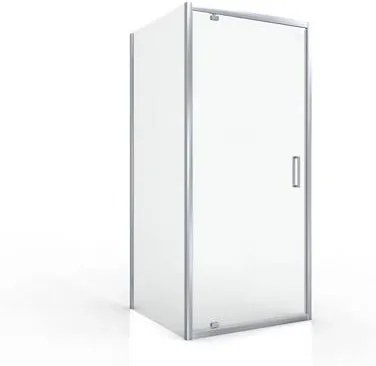 Sprchové dveře čtverec 100x100x195 cm Siko TEX chrom lesklý SIKOTEXP100STEN100