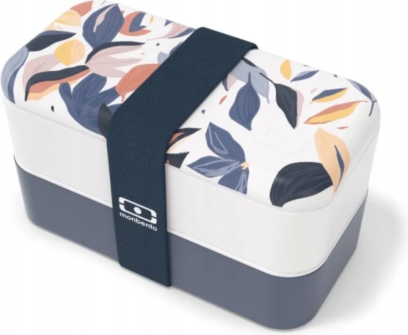 Obědový box Monbento Original Graphic Blue Vegetal