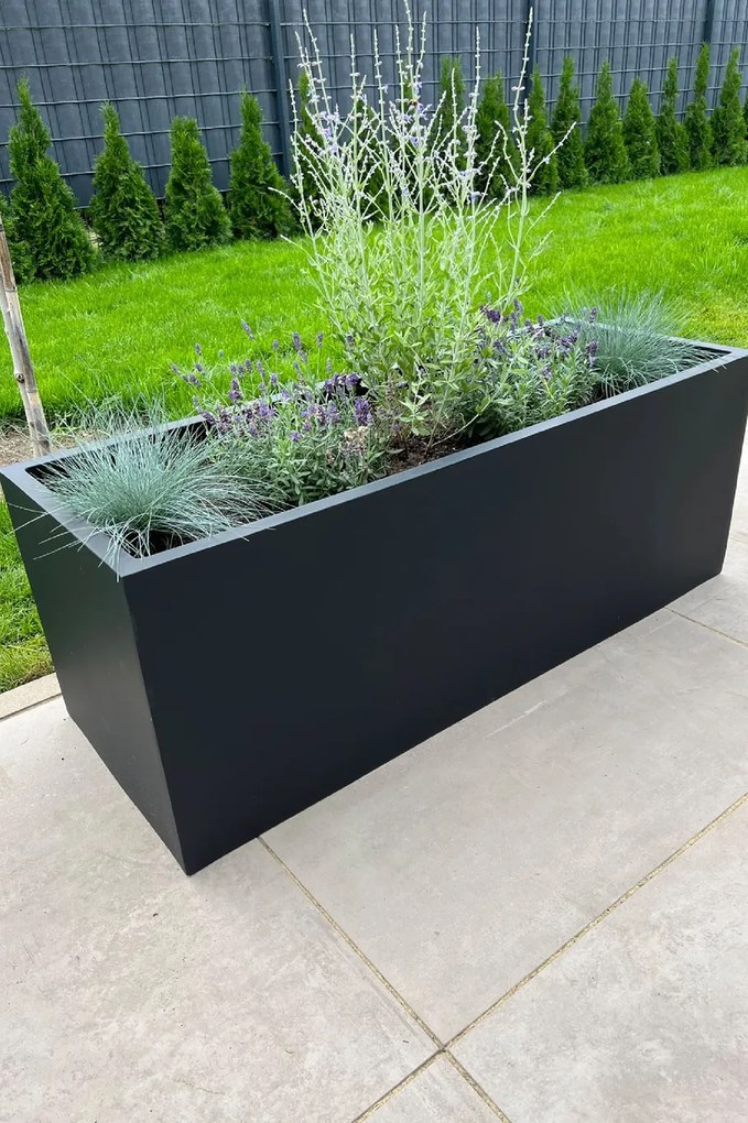 Truhlík MAXI, sklolaminát, šířka 120 cm, antracit