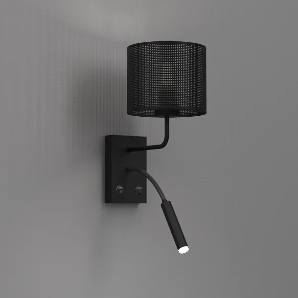 Nástěnná lampa LOFT SHADE 1xE27/60W+1xG9/8W/230V černá