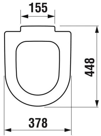 JIKA H8932823000631 - Záchodové prkénko DEEP duroplast/bílá