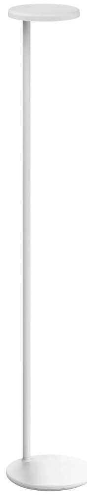 Flos Oblique USB-C, profesionální bílá čtecí stojací lampa, 8W LED 4000K, 107,4cm