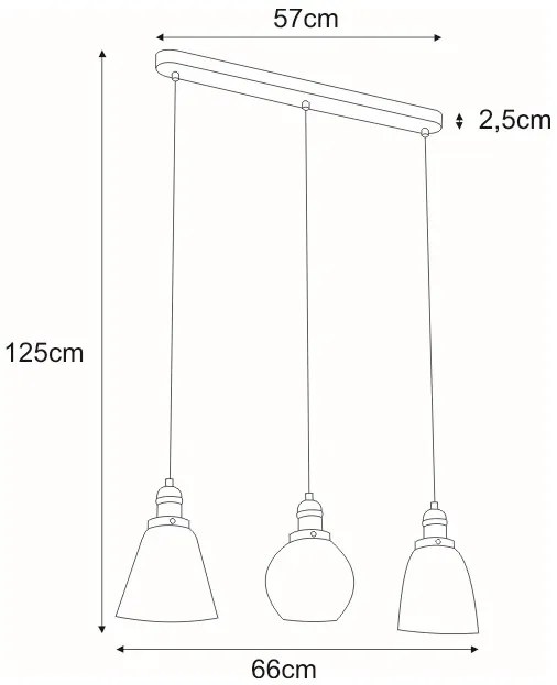 Závěsné svítidlo K-8036A-3 z řady SAMANTA