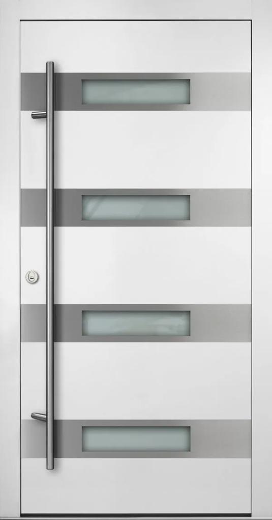 Vchodové dveře s ocelovým opláštěním FM Turen model DS06 Orientace dveří: Levé, otevírání ven, Dekor: Ořech, Standardní rozměr dveří včetně rámu: 100 cm x 220 cm - vnější rozměr rámu