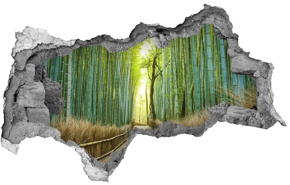 Wallmuralia Nálepka fototapeta 3D výhled Bambusový les 95x73 cm