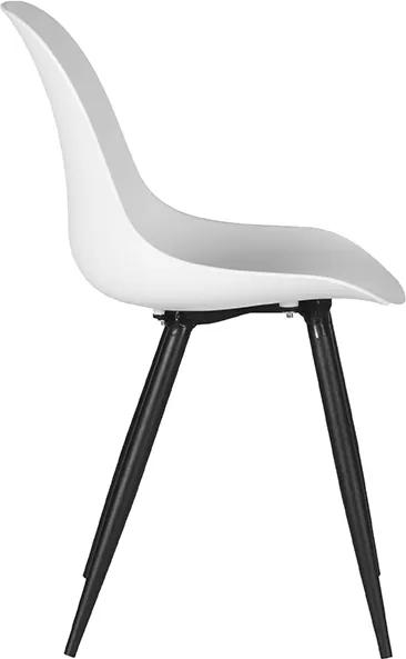 LABEL51 Bílá/černá jídelní židle Edami