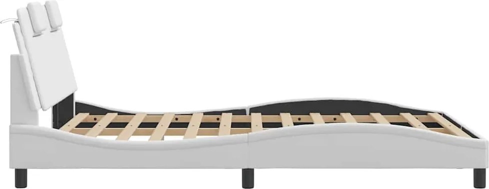 Rám postele Viana bez matrace bílý 140x190 cm umělá kůže 3208090