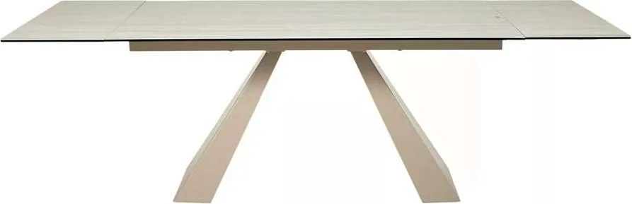 Jídelní stůl Salvadore II, 160 x 90 cm, kámen / krémová