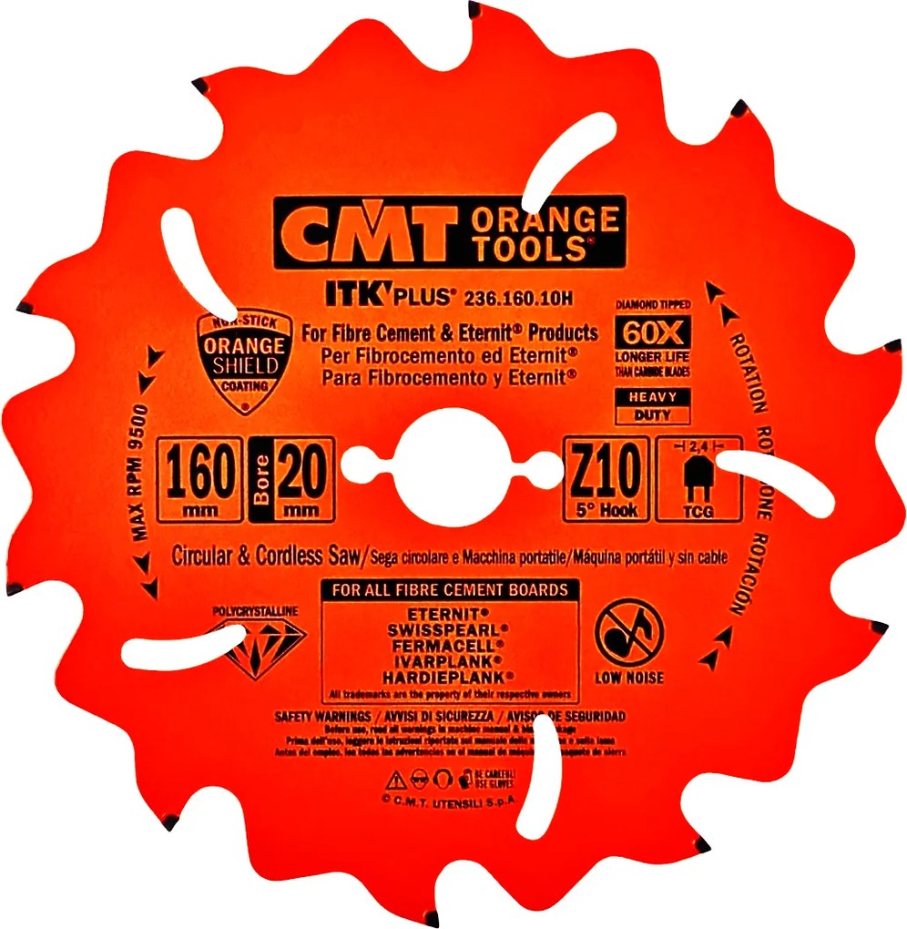 CMT C236 pilový kotouč na cementotřískové desky - D160x2,21-2,2x20 Z10 diamantový