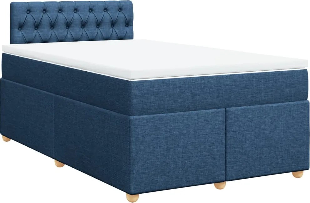 Box spring postel s matrací černá 120x190 cm textil 3288932