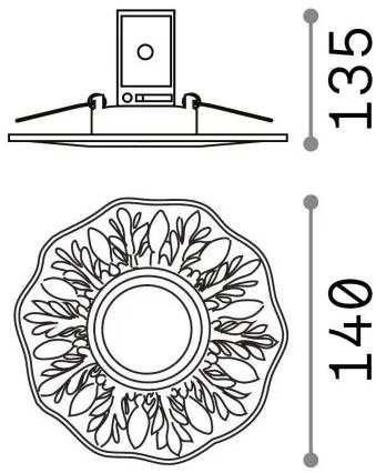 Ideal Lux - Podhledové svítidlo 1xGU10/50W/230V bílá