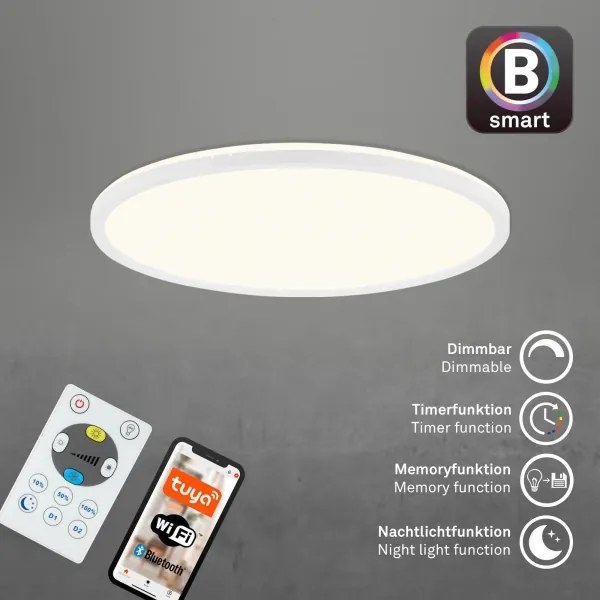 Brilo - LED Stmívatelné stropní svítidlo SLIM LED/22W/230V Wi-Fi Tuya + DO