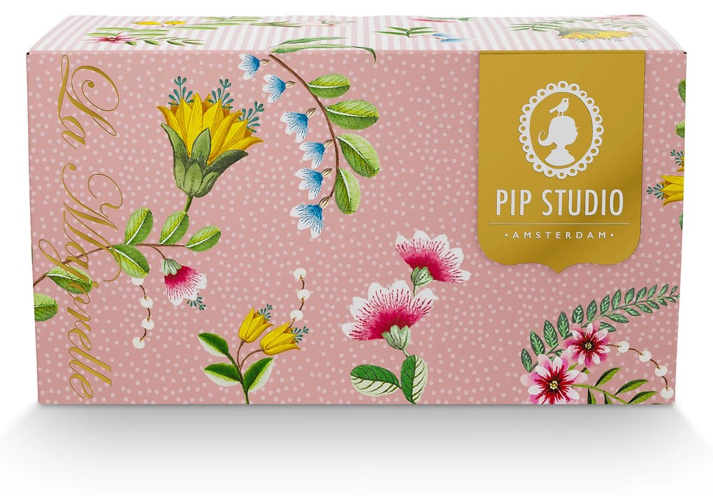 Pip Studio La Majorelle sada 2 hrnků 180ml, růžová (sada 2 hrnků v dárkovém balení)