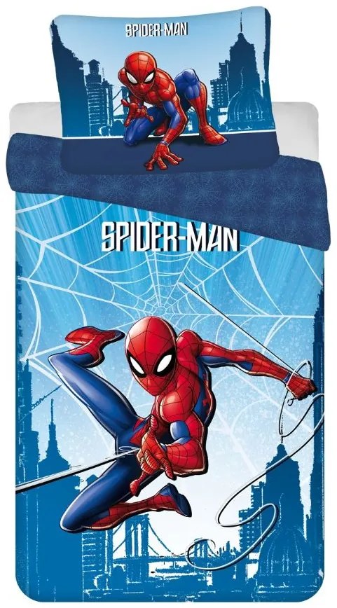 Povlečení bavlna - Spider-man "Blue 04"2022, Rozměry 140x200cm + 70x90cm