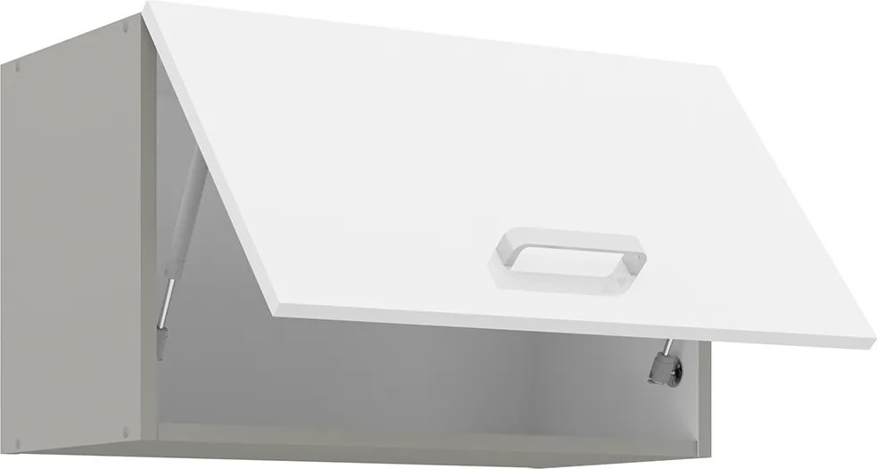 BIANCA sb | horní skříňka 60 GU-36 1F výklopná | 60 cm | světle šedá/bílá lesk