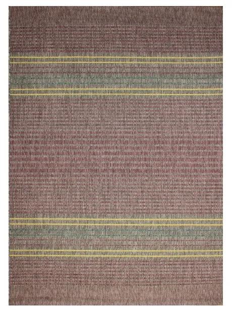 Kusový koberec Pruhy vínový, Velikosti 120x170cm