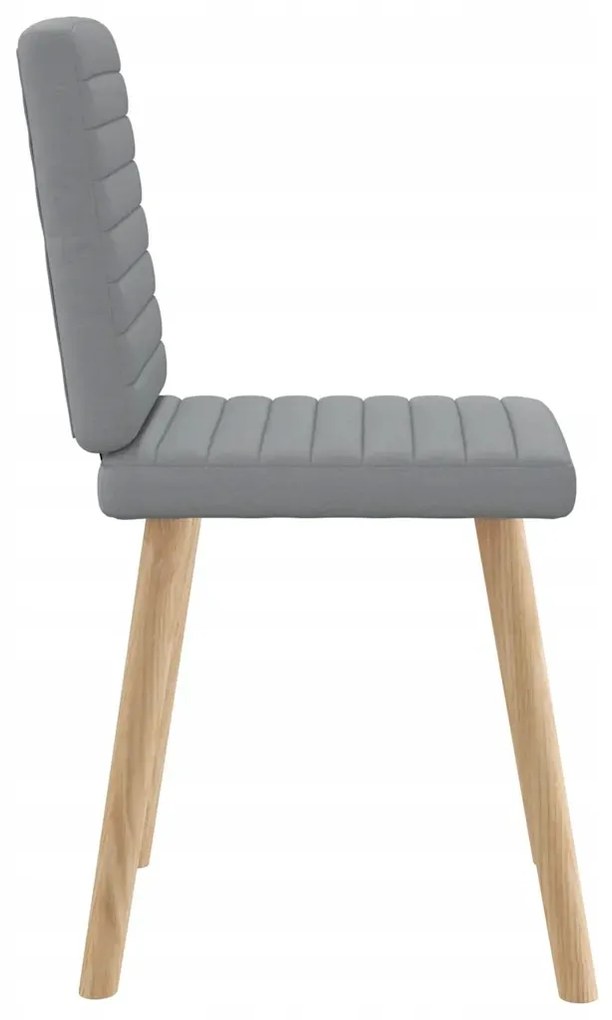VidaXL Jídelní židle 6 ks světle šedé textil Šedá 3315544