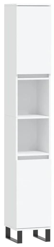 3dílný set koupelnových skříněk bílý kompozitní dřevo,  3187797