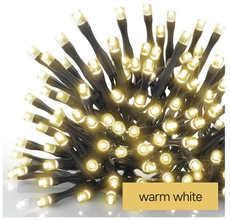 Spojovatelný venkovní vánoční řetez barevný mix, svítí stále, prodloužení Standard Connect řetěz bílá IP44 - D1AW03 - Emos