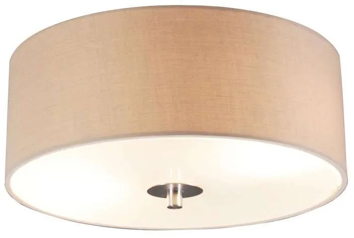 Venkovská stropní lampa béžová 30 cm - buben