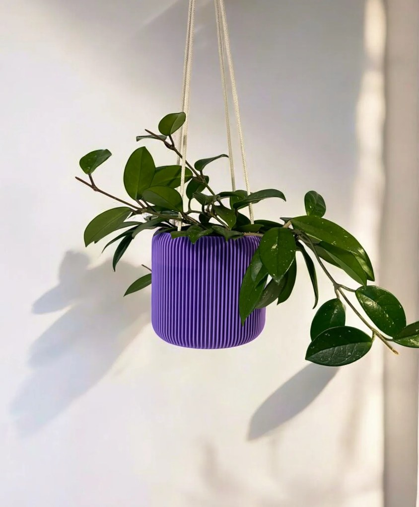 Plantbee Závěsný květináč Umbert 20cm fialová