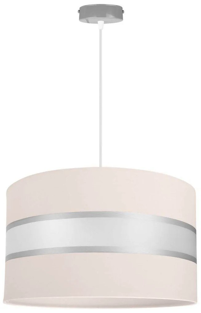 Závěsné svítidlo ELEGANCE, 1x textilní stínítko (výběr z 5 barev), (výběr ze 3 barev konstrukce), (fi 35cm)