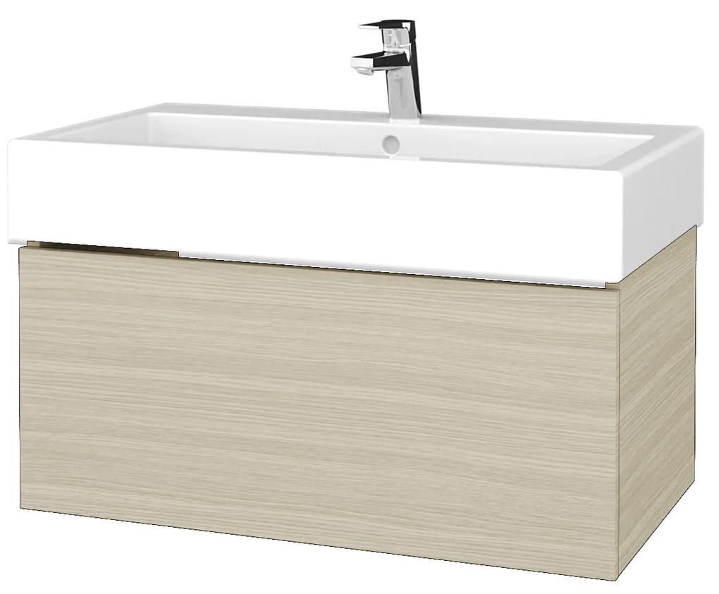 Dřevojas Koupelnová skříň VARIANTE SZZ 80 Varianta: N01 Bílá lesk / L01 Bílá vysoký lesk