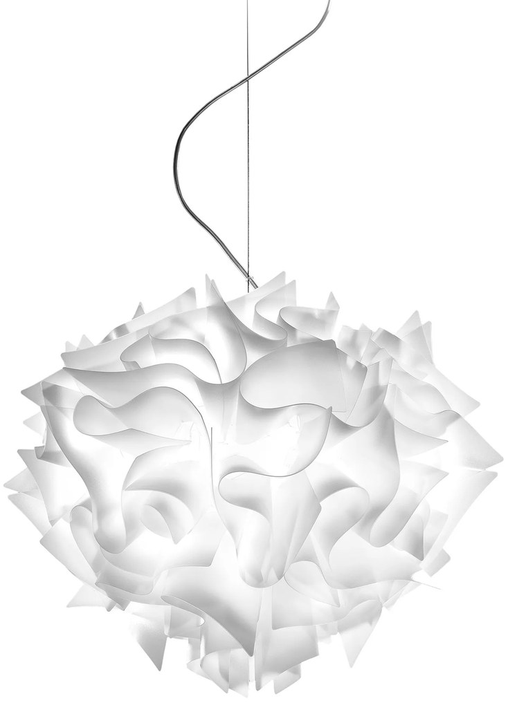 SLAMP VELSS00WHT01T00000EU Veli opal, závěsné svítidlo z bílého opalflexu, 2x12W E27, šířka 42cm