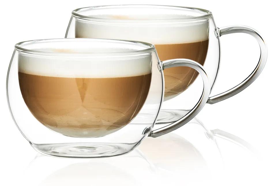 4Home Termo sklenice na cappuccino Hot&Cool 280 ml, 2 ks