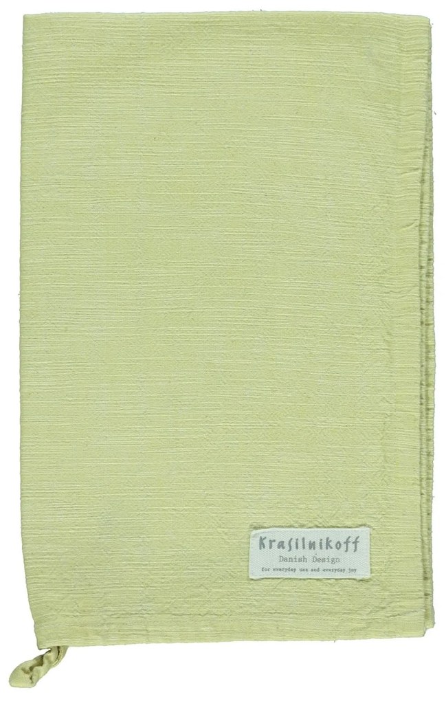 Krasilnikoff Utěrka Harmonie Dusty Yellow, žlutá barva, textil