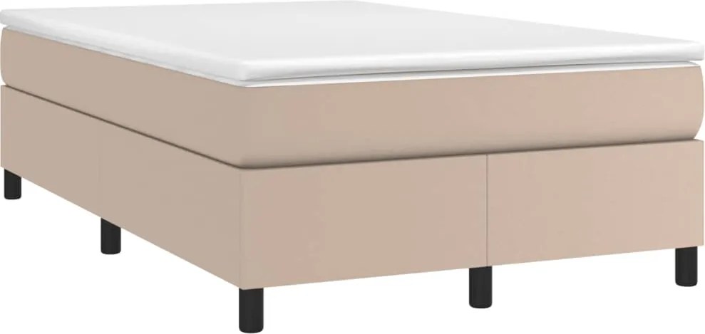Box spring postel s matrací cappuccino 120x190 cm umělá kůže 3269702