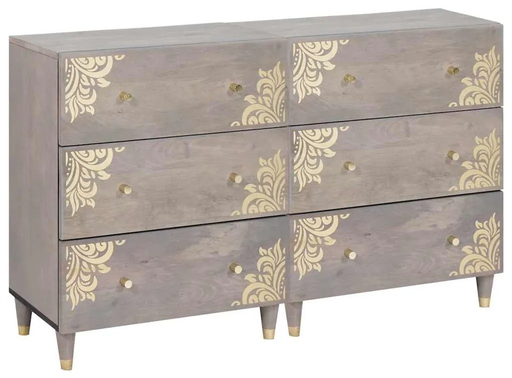 Servírovací skříň 2 ks 60 x 33 x 75 cm Masivní mangové dřevo 3310151