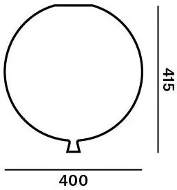 Brokis PC876 Memory, stropní svítící balonek ze světle růžového skla, 1x15W, prům. 40cm
