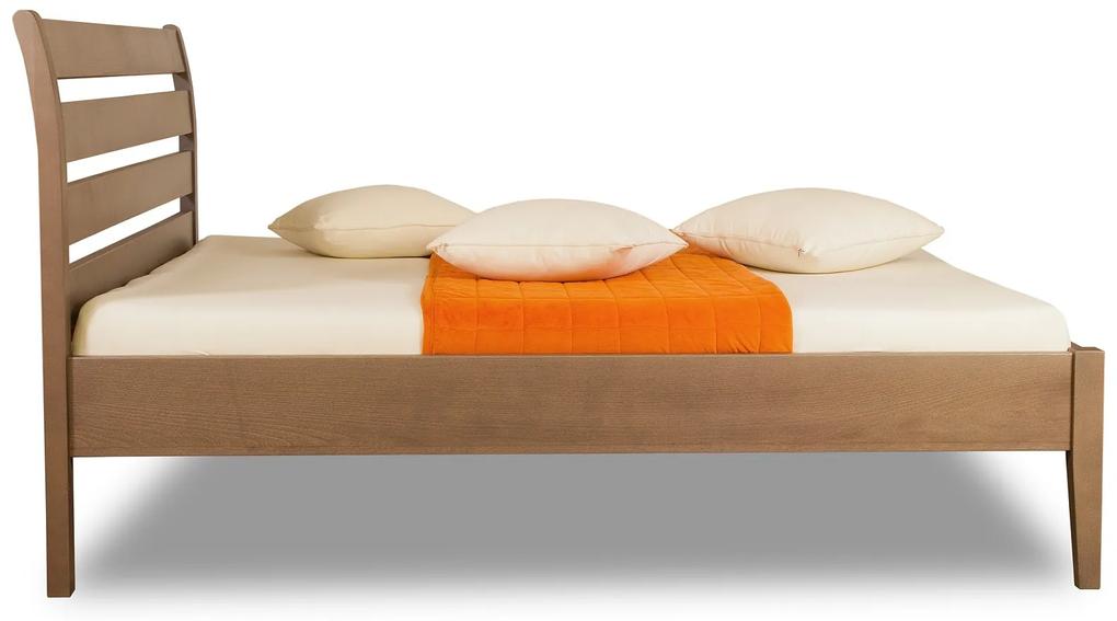 Krajča Manželská postel z masivu Alameda 180 x 220 cm Povrchová úprava: Karamel, Druh dřeva: Buk