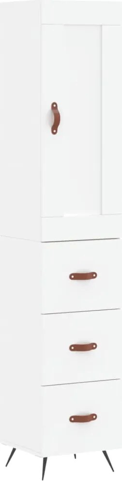 Skříň highboard bílá 34,5 x 34 x 180 cm kompozitní dřevo 3200169
