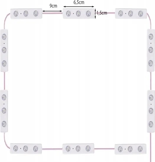 VK 27515 LED světla na zrcadlo k toaletnímu stolku 10 ks