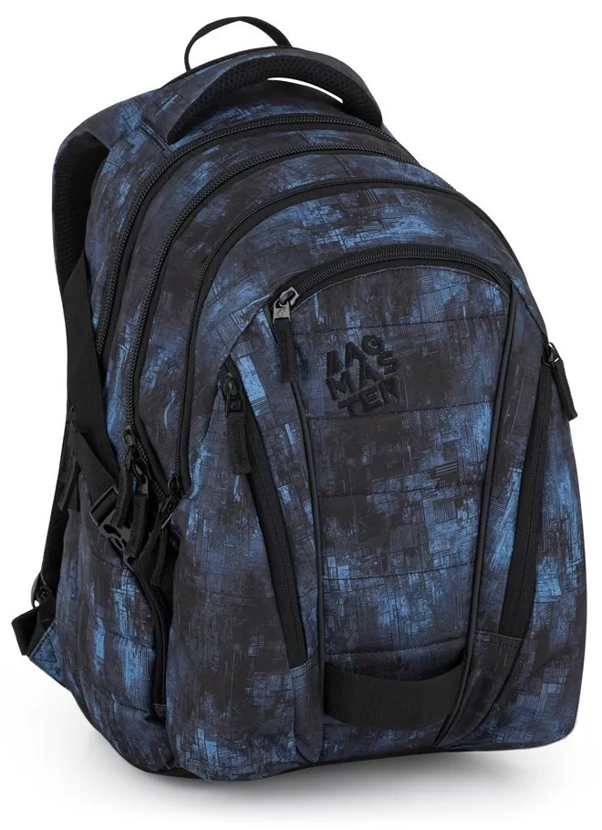 Bagmaster BAG 25 B studentský batoh – černo-modrý