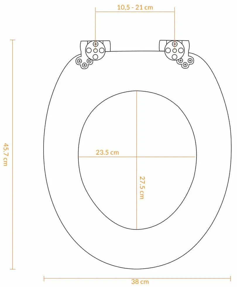 Casaria WC sedátko s automatickým spouštěním motiv pláže 108588