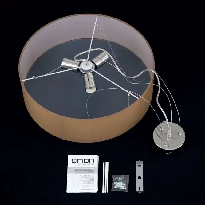 Orion HL6-1632/3Braun Závěsné svítidlo UFO hnědé, průměr 50cm
