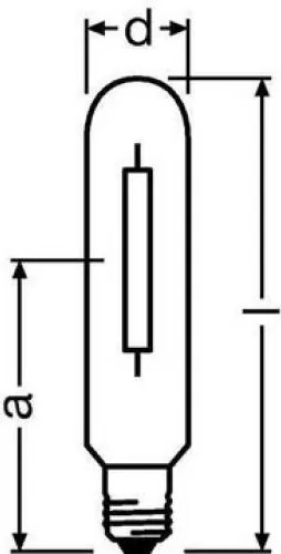 Výbojka OSRAM NAV-T 50W SUPER 4Y E27 teplá bílá 2000K