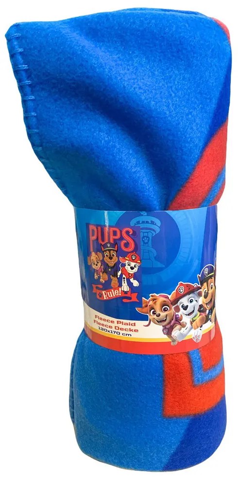 FLEECOVÁ DEKA PAW PATROL 100X150 CM VZOROVANÁ