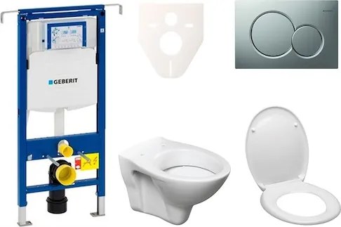 Cenově zvýhodněný závěsný WC set Geberit do lehkých stěn / předstěnová montáž + WC Ceramia S-Line Pro 111.355.00.5ND3