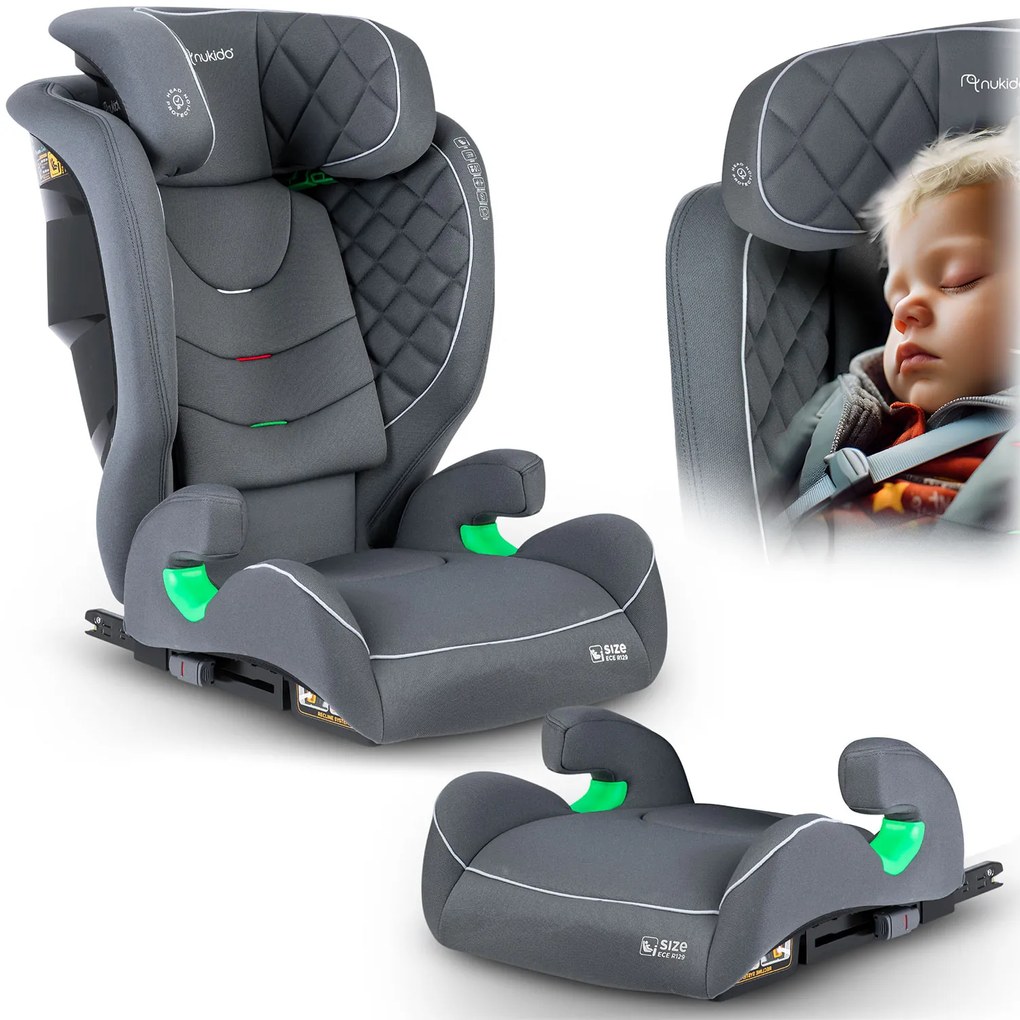 Autosedačka Nukido Louis šedá 15-36 kg ISOFIX