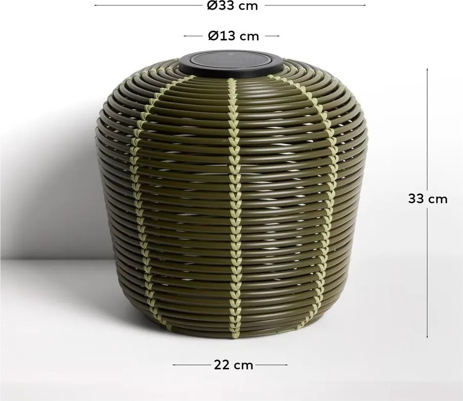 LED stolní /přenosné solární/na USB venkovní svítidlo ø 35 cm Garoina – Kave Home