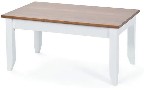 Sconto Konferenční stolek WESLEY borovice bílá/hnědá