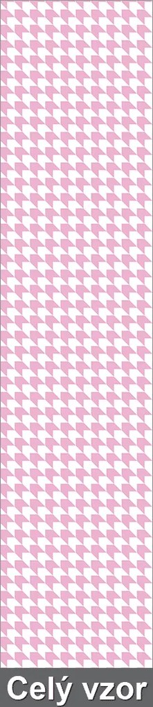 Textilesland Běhoun s motivem DARTSHAPES PINK