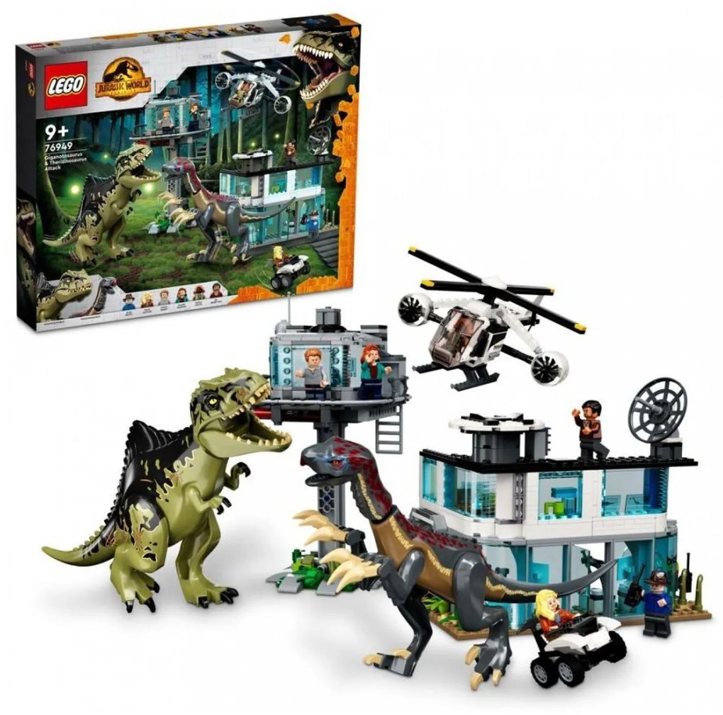 Lego stavebnice lego jurassic world 76949 útok giganotosaura a therizinosaura