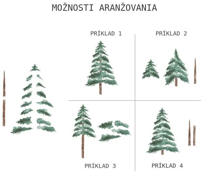 lovel.cz Samolepka na zeď Forest - stromky 2 ks DK313