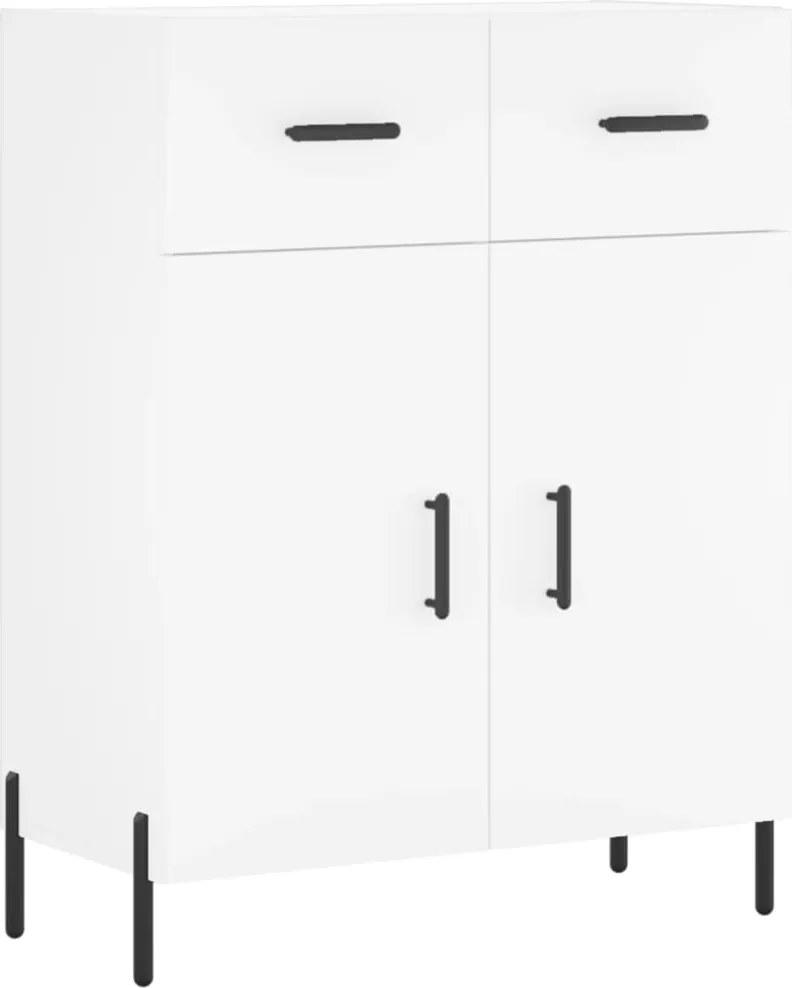 Skříň highboard bílá 69,5 x 34 x 180 cm kompozitní dřevo 3200521